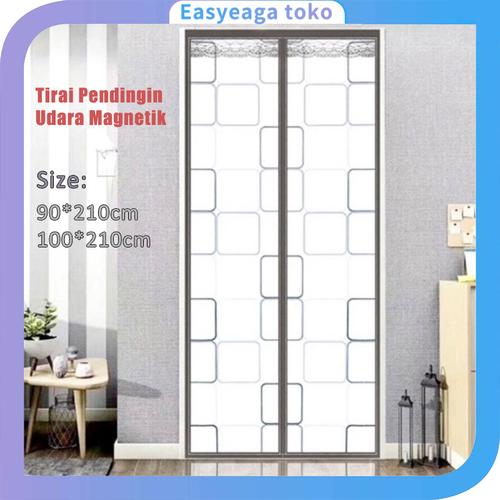 Promo Tirai Pintu Anti Nyamuk Tebal Rumah Tangga Tirai Magnet Elegan Bahan EVA Ukuran 210*90/210 ...