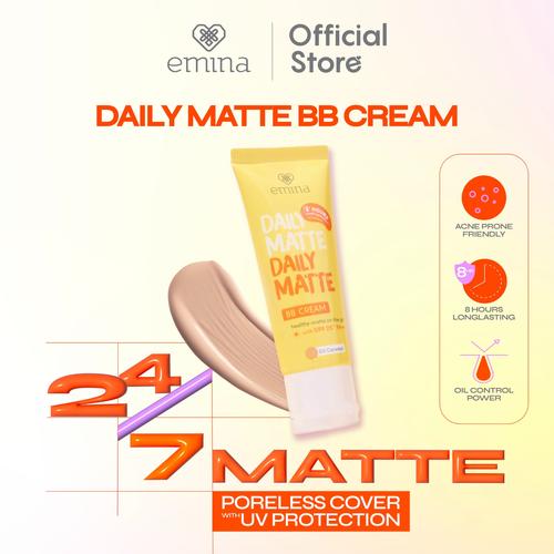 Jual Emina Daily Matte BB Cream 16 g - Healthy Matte Finish, Oil Control - 01 Light - Kab ...