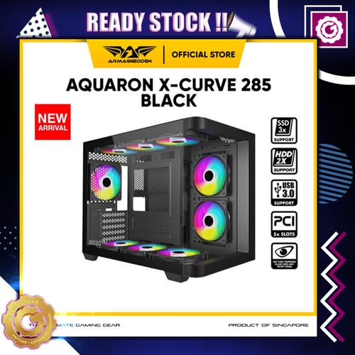Jual Casing Gaming Armaggeddon Aquaron X-CURVE 285 M-ATX with Front ...