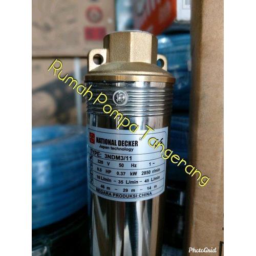 Jual Pompa Satelit National Deker 0.5Hp Casing Pipa Sumur Bor 3 Inch ...