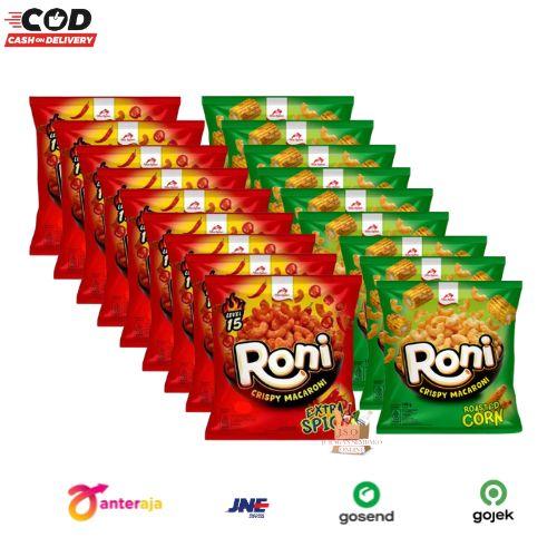 Jual Roni Crispy Macaroni Dua Kelinci Renceng isi 10 x 28gr Extra Spicy ...