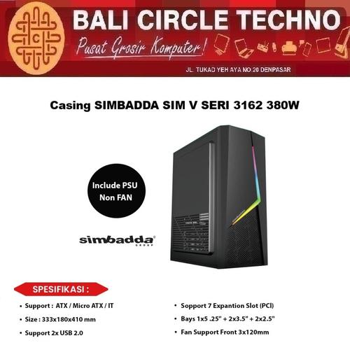 Jual CASING PC OFFICE SIMBADDA SIM V SERI 3162 380W - Kota Denpasar ...