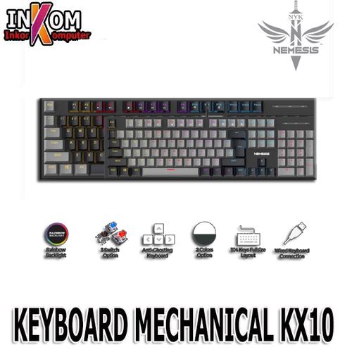 Jual Keyboard Mechanical Wired KX-10 Lasher Keyboard Gaming Fullsize ...