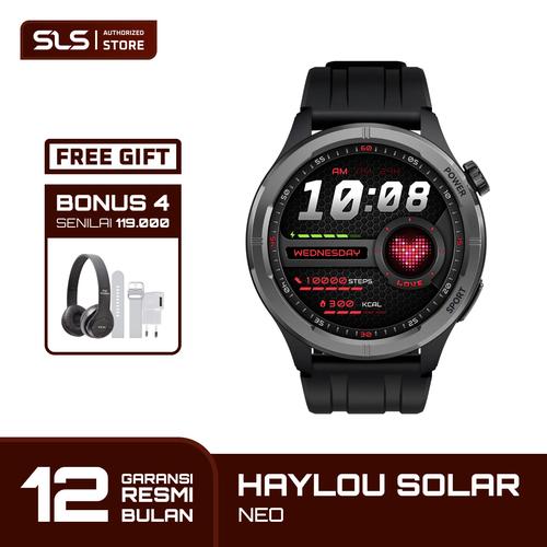 Promo Haylou Solar Neo Smartwatch Bluetooth Calls Original - Silver ...