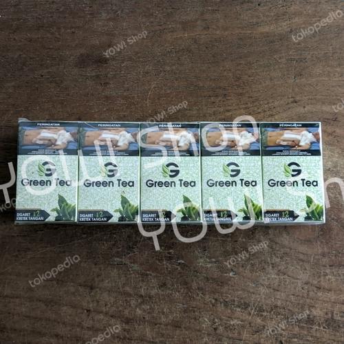 Jual Rokok Green Tea Kretek Rasa Teh Hijau isi 12 batang - 5 pack ...