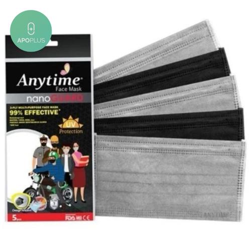 Jual Masker Medis Anytime Nano Guard Black Grey 5s - Kota Denpasar ...