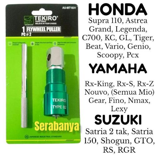 Jual TEKIRO Treker Magnet No.2 | Untuk Motor Bebek Matic metik Beat ...