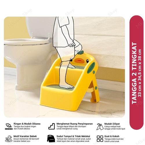 Jual TANGGA ANAK 2 TINGKAT DUCK LUCU STEP STOOL TOOL POTTY STEP SEAT ...
