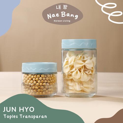 Jual 【NAE BANG】JUN HYO Organizer Dapur Gula Garam Serbaguna Toples Kaca ...