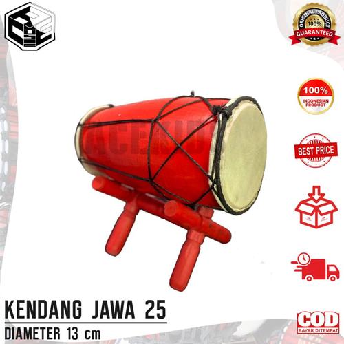 Jual Alat Musik Tradisional Kendang Jawa Ukuran 25 CM Gendang Tabuh ...