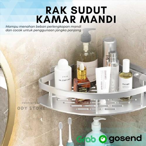 Jual Rak Tempat Sabun Toilet Rak Sudut Kamar Mandi Bathroom Organizer ...