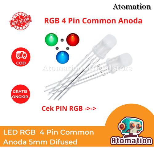 Jual LED RGB 4 Pin 4p Common Anoda Anode 5mm - Kab. Sleman - atomation ...