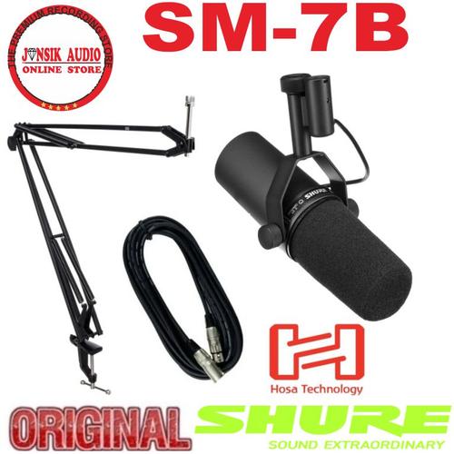 Jual shure sm7b sm-7b sm 7b dynamic microphone broadcast - PAKET 1 ...