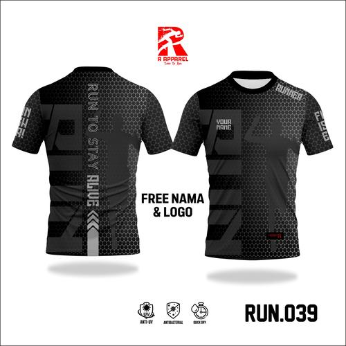 Jual Baju Kaos Olahraga Running Sepeda Harian Quick Dry Fit ...