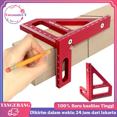 Jual Penggaris Siku Serbaguna Penggaris Segitiga Siku Aluminium ...