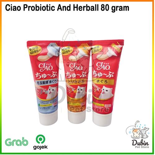 Promo Vitamin Kucing CIAO Probiotic and Hairball Gel 80gr - Suplement Untuk Kucing - Chicken ...