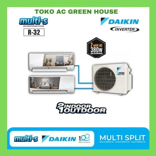 Jual Outdoor AC Daikin MULTI S 2 Koneksi 1/2 3/4 PK 2MKC20RVM4 ...