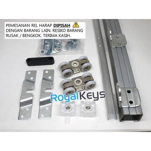 Jual Rel Pintu Geser Sliding Sleding Roda Gantung 2.4 Meter 240 Cm J5 ...