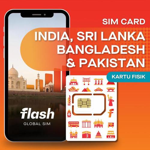 Jual SIM Card India, Sri Lanka & Bangladesh Flash Global SIM Internet ...