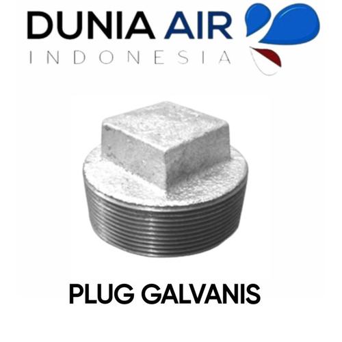 Jual Plug Galvanis 1" Tutup Kran Air Drat Luar Ujung Besi 1 - Kota ...