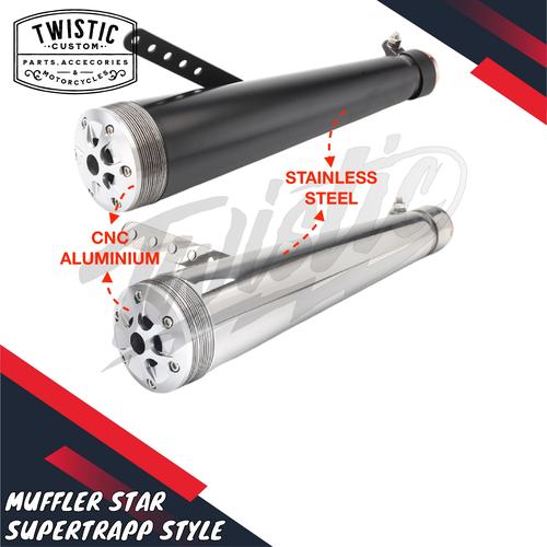 Jual Knalpot Muffler Silencer Slip On Star Supertrapp Style Motor Royal Enfield W175 W250 SR400 ...