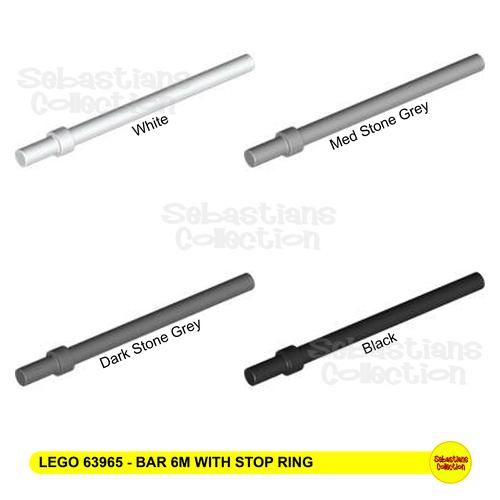 Jual LEGO 63965 - BAR 6M WITH STOP RING - Dark Stone Grey - Jakarta ...