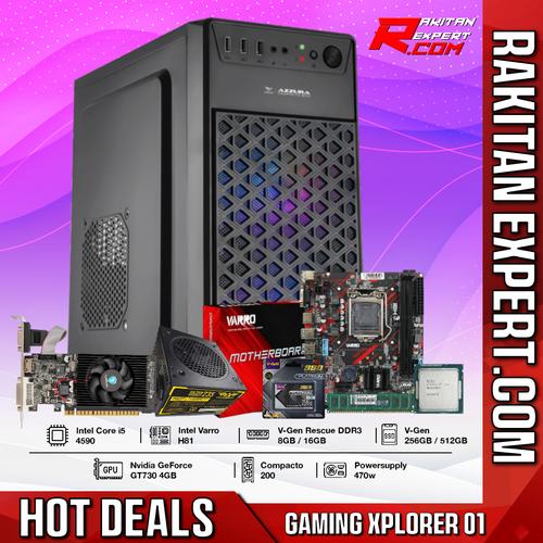 Jual PC Rakitan Gaming Core i5 3470|RAM 8GB|SSD 256GB|NVidia GT730 4GB -XPLORER 01 Series Siap ...