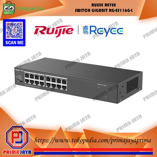 Jual RUIJIE REYEE RG-ES116G-L 16-Port Gigabit Unmanaged Switch Steel ...