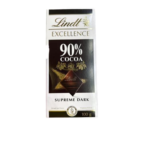 Jual Lindt Excellence 90% Cocoa Supreme Dark Chocolate Bar Coklat ...