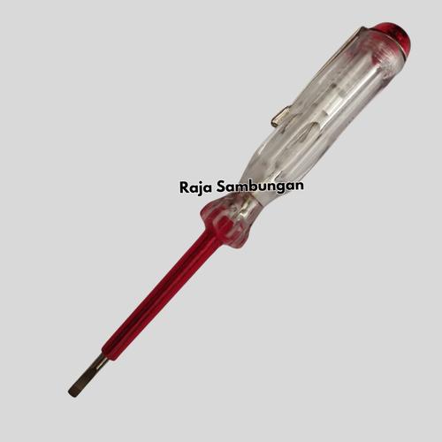 Jual Tespen Obeng Minus Panjang 13 cm Bening Tes Pen Testpen Alat ...
