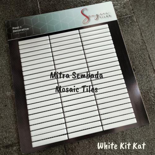 Jual Mosaic Singres Type White Kit Kat Texture Glossy - Mosaic Singres ...