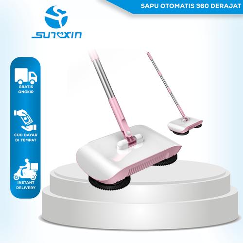 Promo Sapu Otomatis 360 Derajat / Sapu Praktis / Sapu Modern - NEW-PINK ...