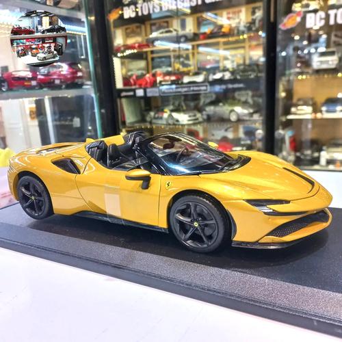 Jual 1/18 Ferrari SF90 Spider Yellow Gold By Buraho, Diecast Metal ...