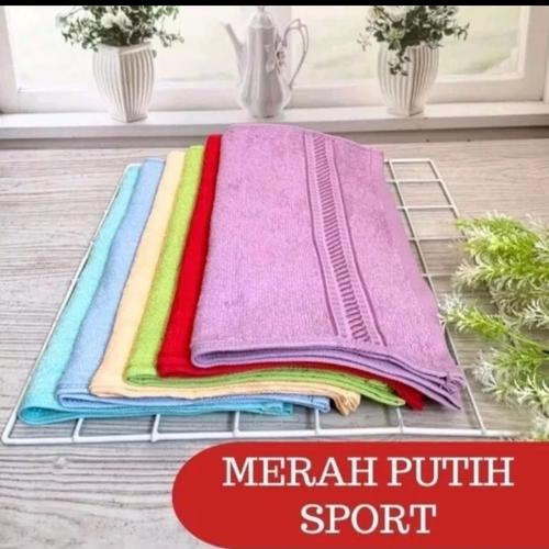 Jual Handuk leher merah putih polos 30 x 70 cm - Kota Medan ...