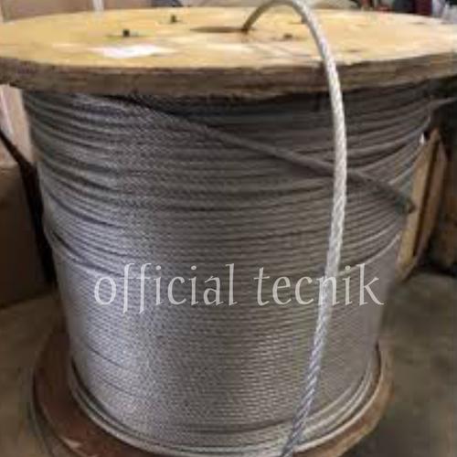 Jual tali Sling baja kawat Sling lapis plastik pvc 6mm panjang 200 meter - Jakarta Timur ...