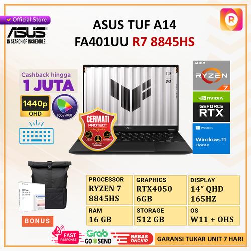 Promo ASUS TUF A14 FA401UU Ryzen 7 8845HS RTX4050 6GB/ 16GB 512GB W11 ...