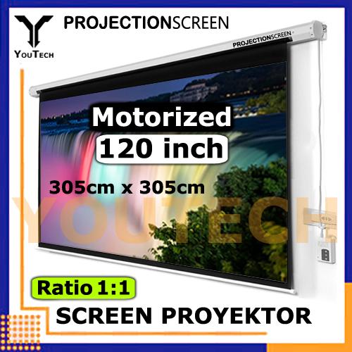 Jual Screen Projector PIXEL Motorized 120" Layar Proyektor Pixelscreen ...