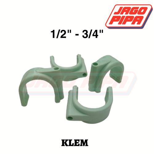 Promo Klem Pipa PVC 1/2" 3/4" Klem Plastik - 1/2" - Kota Surabaya ...