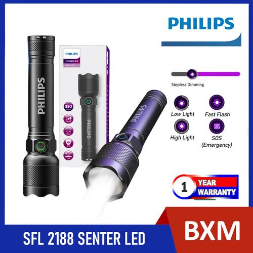 Promo Philips SFL2188 Flashlight Senter Led Super Terang Mini Portable ...
