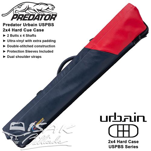 Jual Predator Urbain USPBS 2x4 Hard Cue Case | Black & Red Pool Tas ...