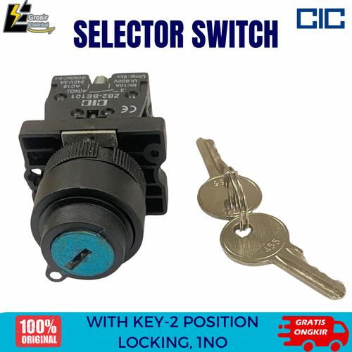 Jual SELECTOR SWITCH WITH KEY-2 POSITION LOCKING, 1NO CIC - Jakarta ...