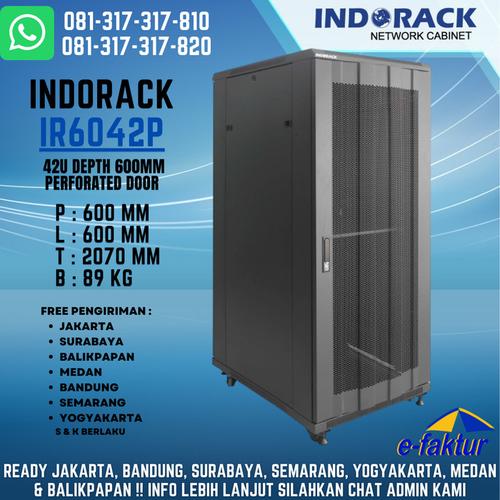 Jual INDORACK CLOSE RACK 42U DEPTH 600MM PERFORATED - IR6042P - Kota ...