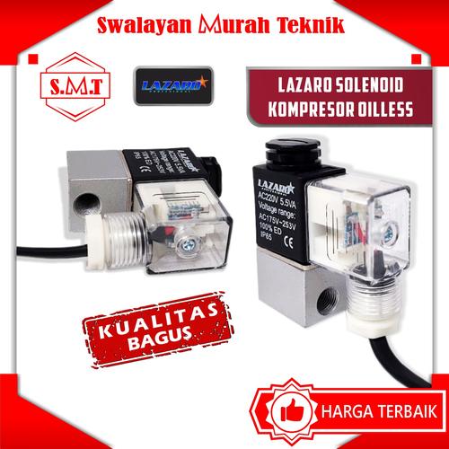 Jual LAZARO Otomatis SOLENOID Angin Kompresor Oiless Compressor Silent ...