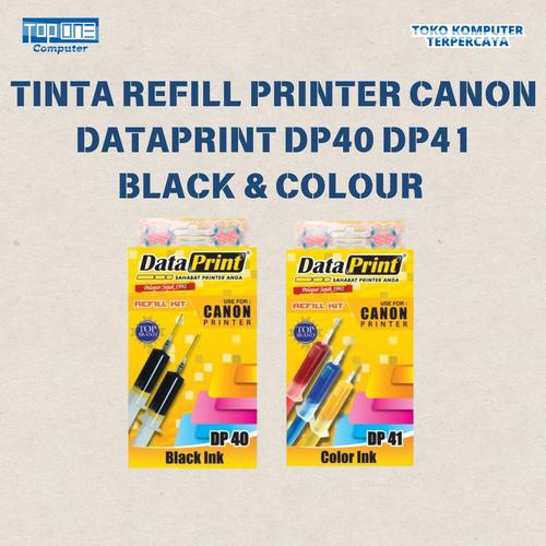 Jual Tinta Suntik Dataprint Hitam atau Warna Canon DP 40 atau DP41 Original - WARNA - Kab ...
