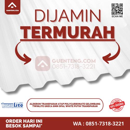 Jual Alderon Transparan Atap Polycarbonate Gelombang Twinlite Greca 6mm ...