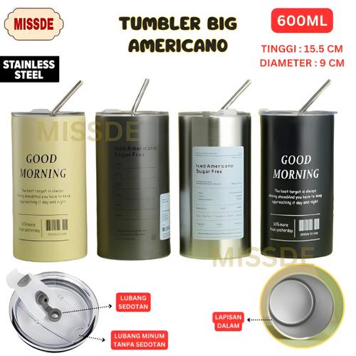 Jual TUMBLER AMERICANO POLOS 600ML TAHAN PANAS DAN DINGIN / GELAS ...