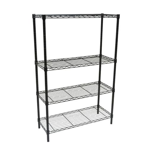 Jual Krisbow Rak besi 4 tingkat Hitam 91x35x138cm rak minimalis kuat ...