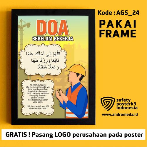 Jual Safety Poster Slogan K3 Utamakan Keselamatan dan Kesehatan Kerja ...