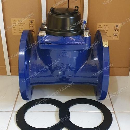 Jual METERAN AIR 4" INCH DN100 MM / WATER METER 4" INCH / FLOWMETER AIR ...