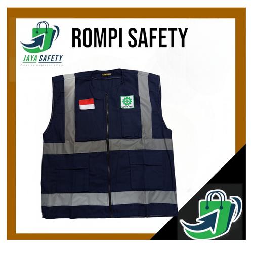 Jual Rompi Safety/Rompi Safety Bahan Drill warna biru Dongker/Navy ...